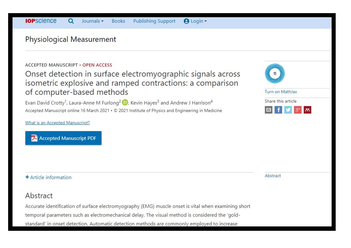 Publication: Onset detection in surface electromyographic signals across isometric explosive and ...