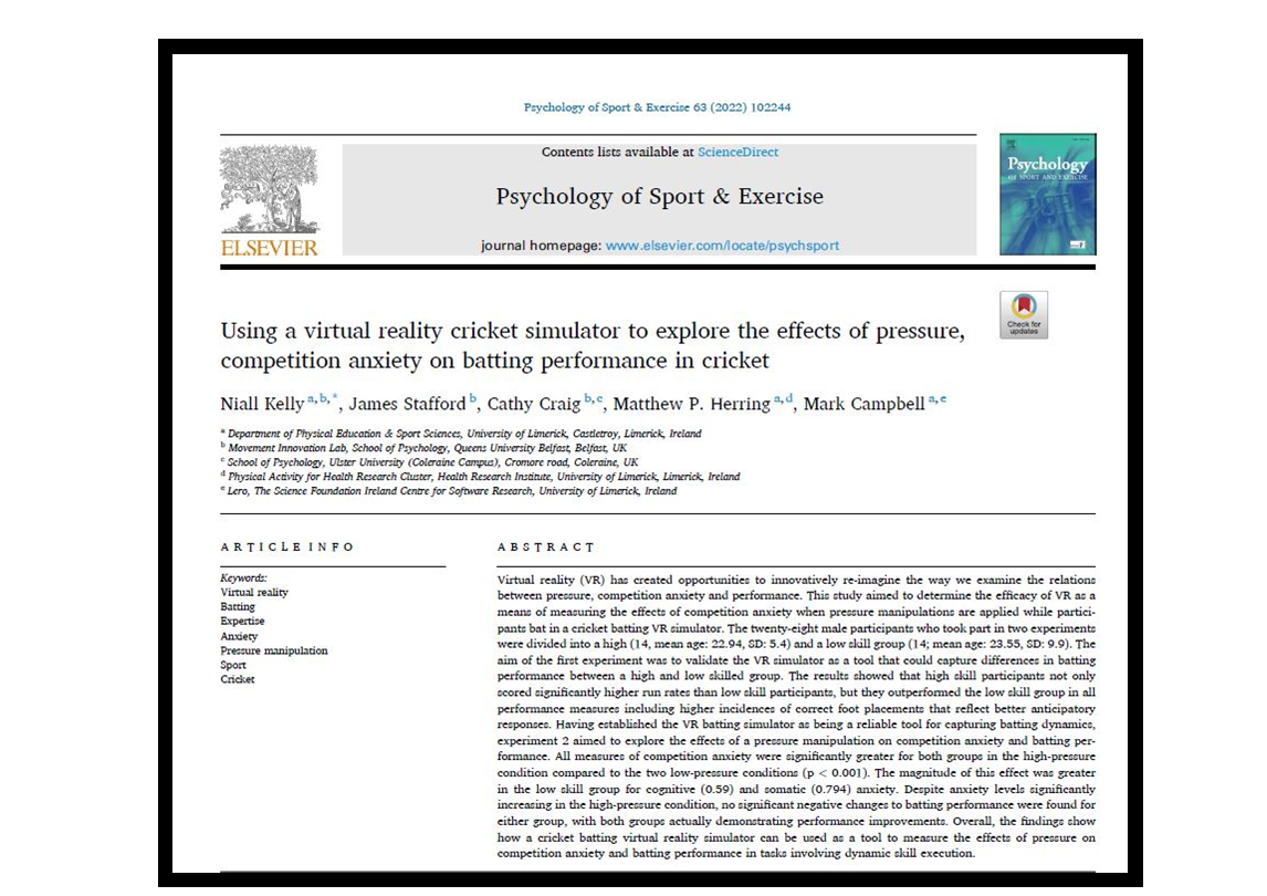 Publication: Using a virtual reality cricket simulator to explore the ...