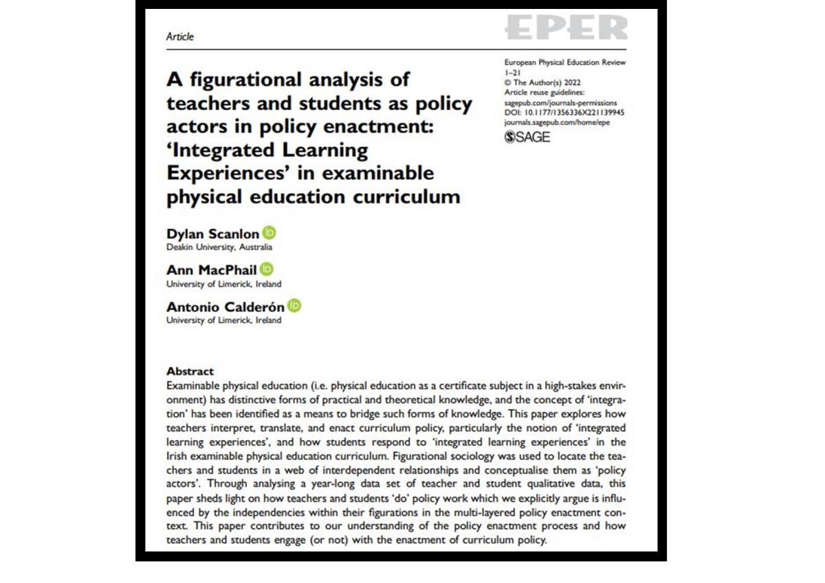 Publication: A figurational analysis of teachers and students as policy ...